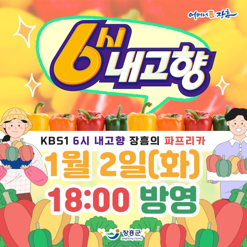 【KBS1】 "6시 내고향" 방영 | 전라남도 장흥군 | 웰로